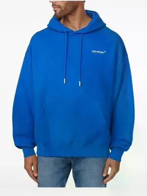 Off-White Arrows Motif Hoodie - Blue