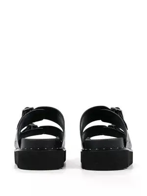 Karl Lagerfeld Double Buckle Platform Slides