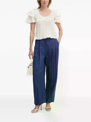 FRACOMINA Pleated Wide-leg Trousers