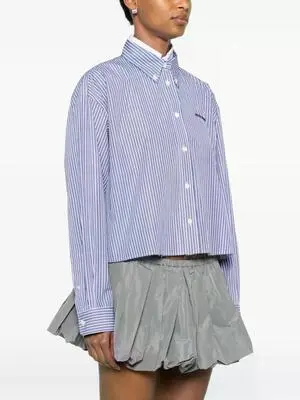 Miu Miu Micro Pinstripe Poplin Shirt