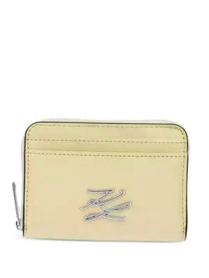 Karl Lagerfeld Small K/autograph Logo-plaque Cardholder Wallet