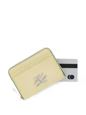 Karl Lagerfeld Small K/autograph Logo-plaque Cardholder Wallet