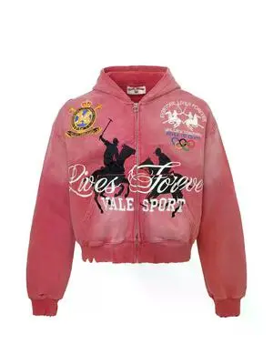 VALE FOREVER Rockefeller Zip-up Hoodie - Red