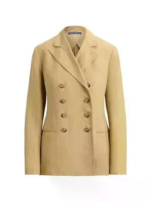 Polo Ralph Lauren Double-breasted Linen Blazer - Neutrals