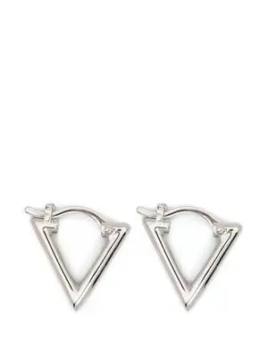 LAG WORLD Mini Lil Triangle Hoop Earring - Silver