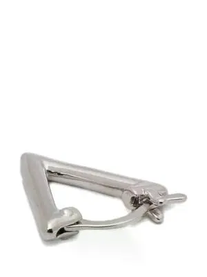 LAG WORLD Tone Mini Lil Triangle Hoop Earring - Silver