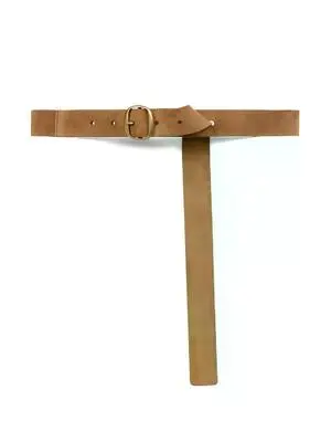 Barbara Bui Suede Finish Buckle Fastening Belt - Brown