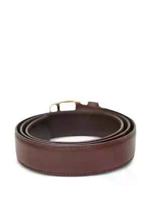 TOM FORD Leather Belt With Gold-tone Buckle