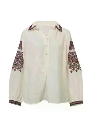 NILI LOTAN Jill Embroidered Blouse