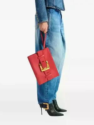 Balmain Anthem Smooth Leather Clutch