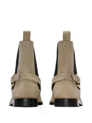 Balmain Anthem Chelsea Boots In Suede Leather