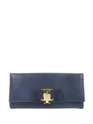 FERRAGAMO Vara Bow Wallet - Blue