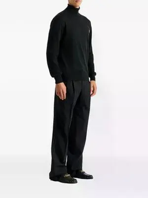 Balmain Logo-embroidered Roll-neck Sweater