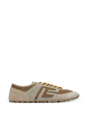 Balmain Racer Trainers In Mesh And Suede
