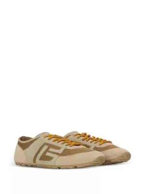 Balmain Racer Trainers In Mesh And Suede