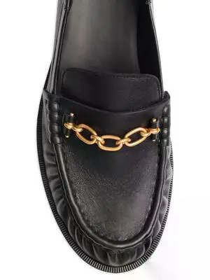 Balmain Sync Smooth Leather Loafers