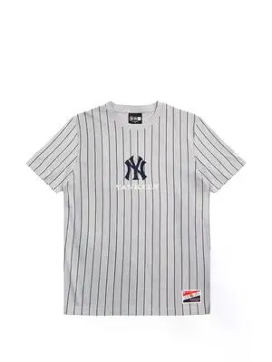 New Era New York Yankees Pinstripe T-shirt - Grey