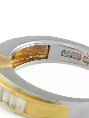 LB EXCLUSIVE Ruby And Diamond Ring In 18k Yellow Gold And Platinum
