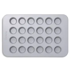 CARAWAY Ceramic Nonstick 24 Cup Mini Muffin Pan - Gray