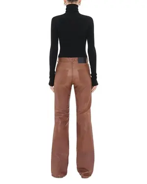 HAIKURE Flora Silky Leather Flared Jeans