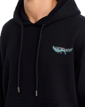Off-White Moon Skate Logo Graphic Drawstring Hoodie