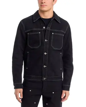 Off-White Half Arrow Trucker Jacket - Black