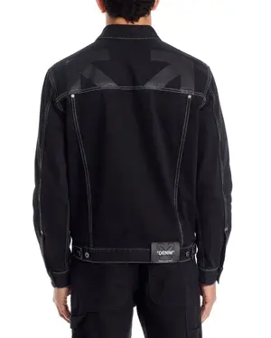 Off-White Half Arrow Trucker Jacket - Black