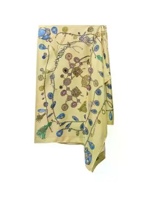 Versace Printed Midi Skirt