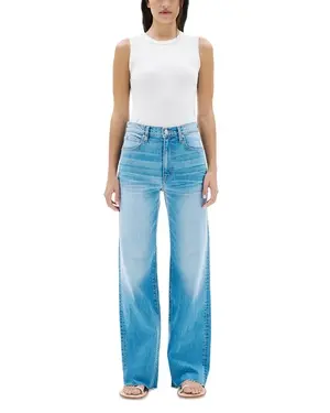 SLVRLAKE Grace High Rise Wide Leg Jeans - Slow Dancer