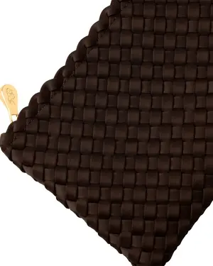 NAGHEDI Mercer Woven Bucket Bag - Chocolate
