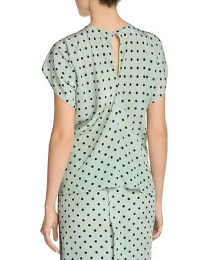 Marni Polka Dot Silk Blend Top