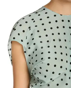 Marni Polka Dot Silk Blend Top
