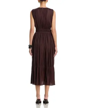 T Tahari V-neck Midi Dress