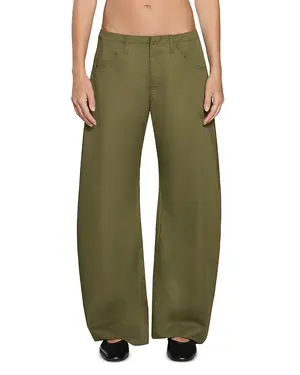 EB DENIM Isla Cinch Pants - Deep Olive