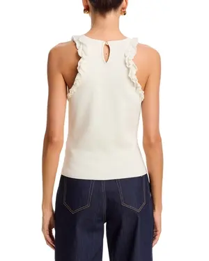 Cinq À Sept Martha Ruffled Tank