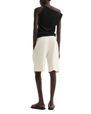 RÓHE Sculptural Cotton-silk Blend Top With Asymmetrical Draping