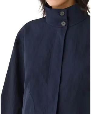 Lafayette 148 New York Funnel Neck Wide Sleeve Jacket