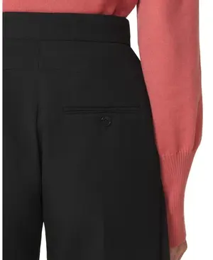 LANVIN Frilled Wool Trousers