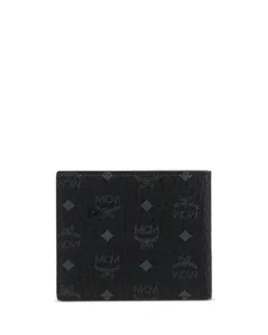Mcm Aren Visetos Logo Wallet - Black