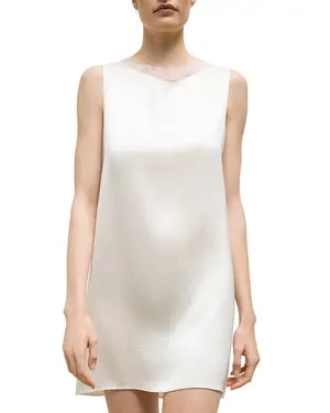 LESET Barb Lace Trim Sleeveless Dress