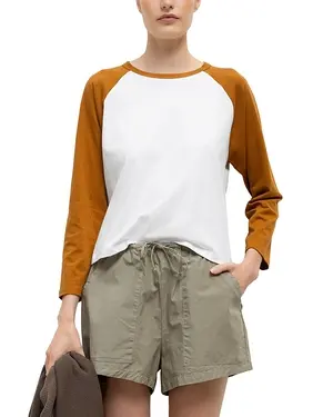 LESET Margo Baseball Tee - White/copper