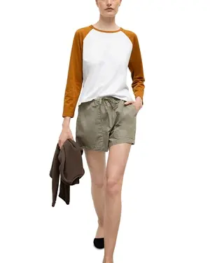 LESET Margo Baseball Tee - White/copper