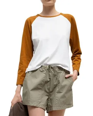 LESET Margo Baseball Tee - White/copper