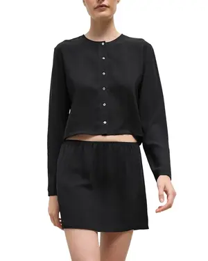 LESET Ari Crop Cardigan Sweater