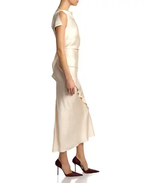 Victoria Beckham Sleeveless Draped Dress - Elderflower