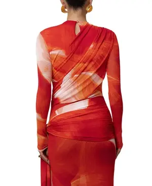 JLUXLABEL Heatwave Mesh Maxi Dress