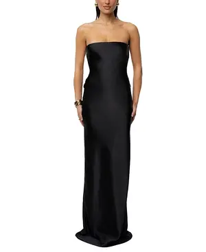 Corset Satin Maxi Dresses