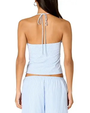 NIA Domenico Striped Halter Top