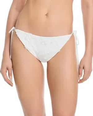 Farm Rio Full Cut Tie Side Bikini Bottom - Coast Shell