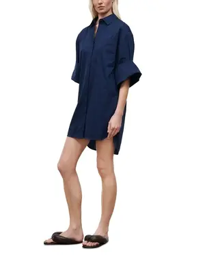 Staud Nico Mini Shirtdress